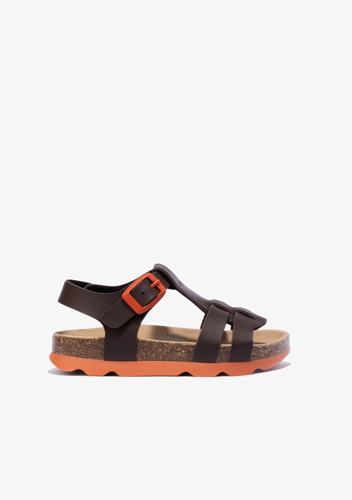 Sandals Unisex Bio Buckle Brown
