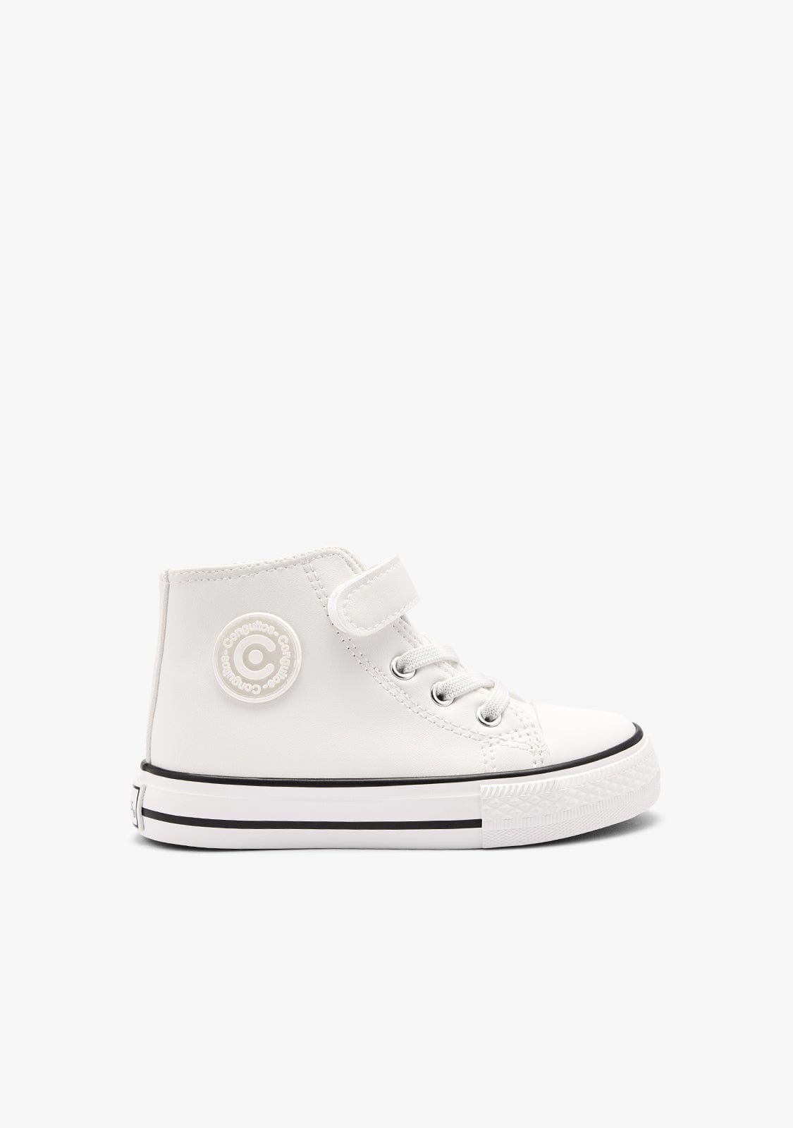 White High Strap Sneakers | Conguitos